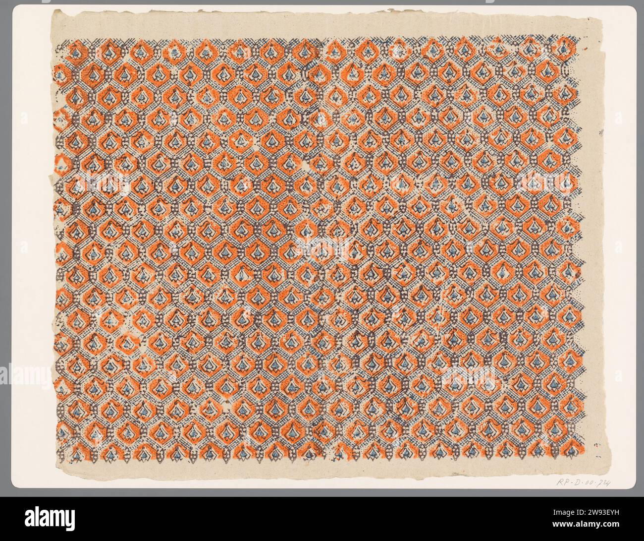 Leaf with windscreen pattern with motif such as field filling ...