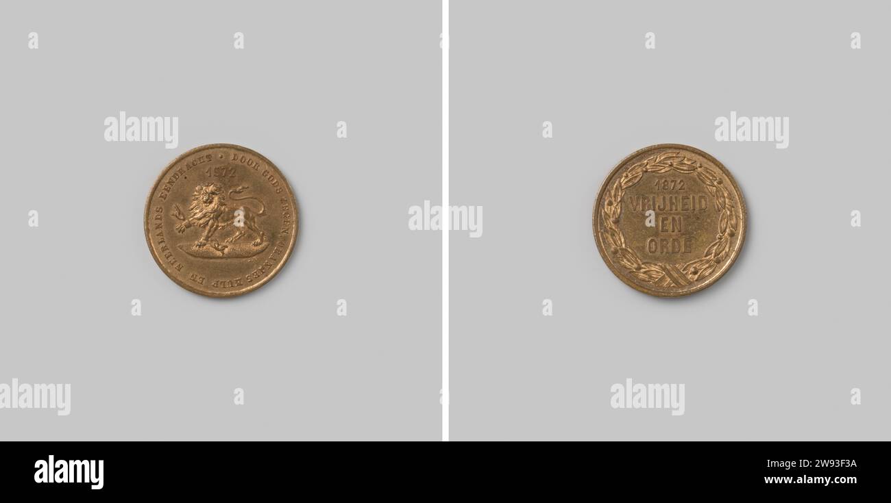 Third century festival of the intake of Den Briel, medal published by ...