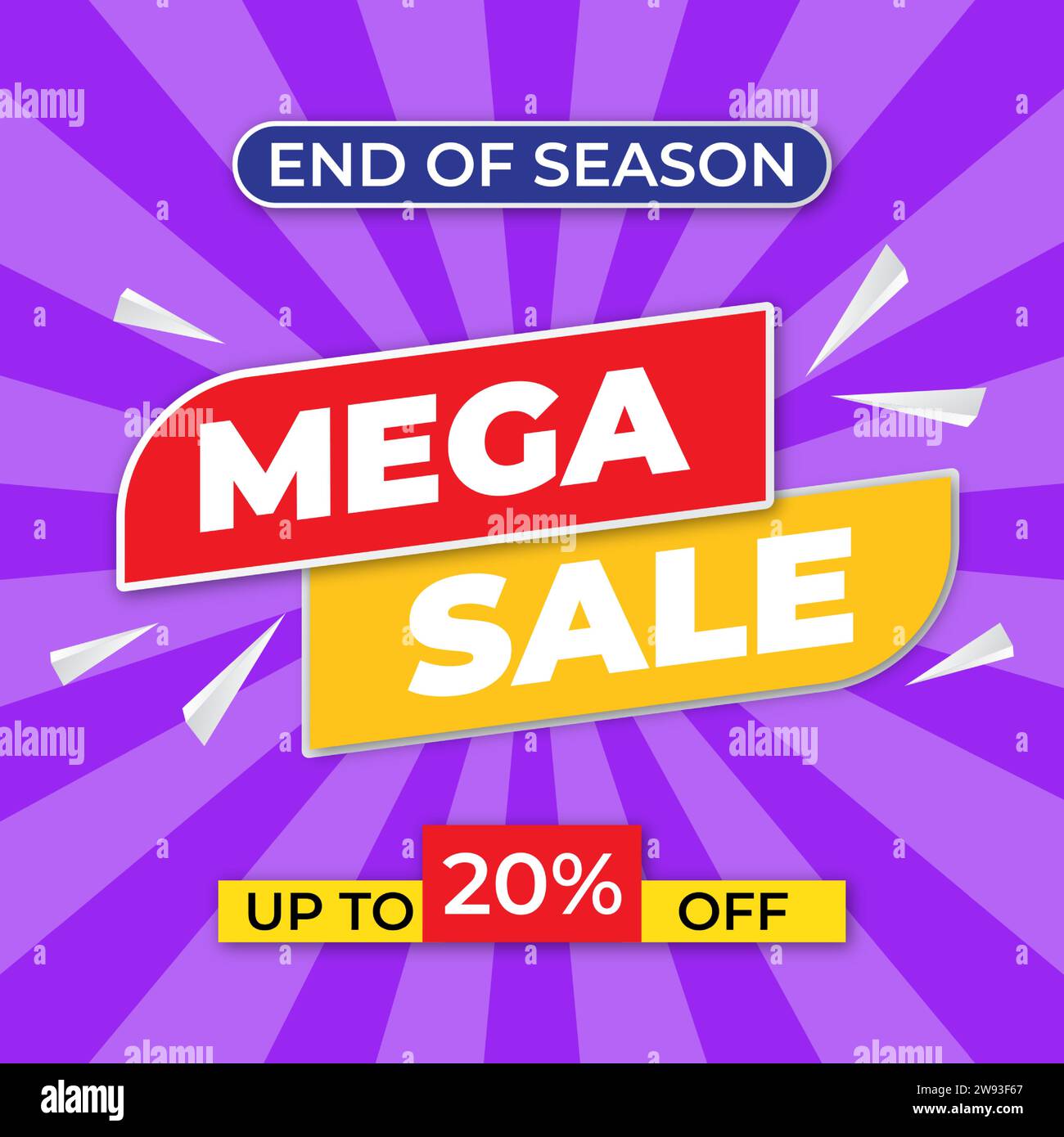 mega sale banner design. mega sale banner template. sale banner vector ...