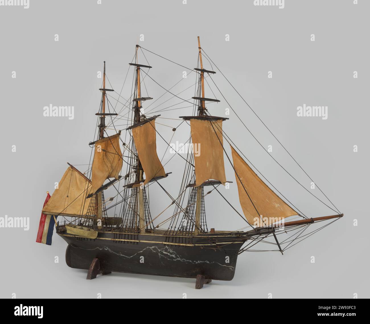 Model of a Merchant Frigate, anonymous, c. 1850 - c. 1870 ship model ...