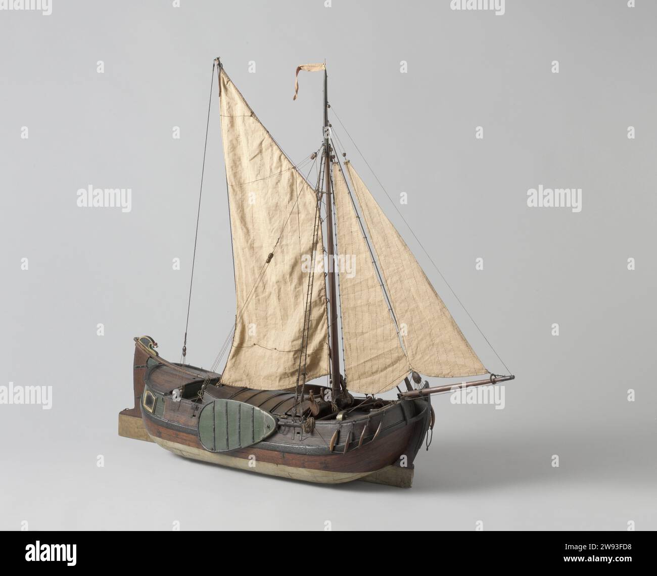 Model of a Poon, anonymous, c. 1700 - c. 1800 ship model. fully rigged ...