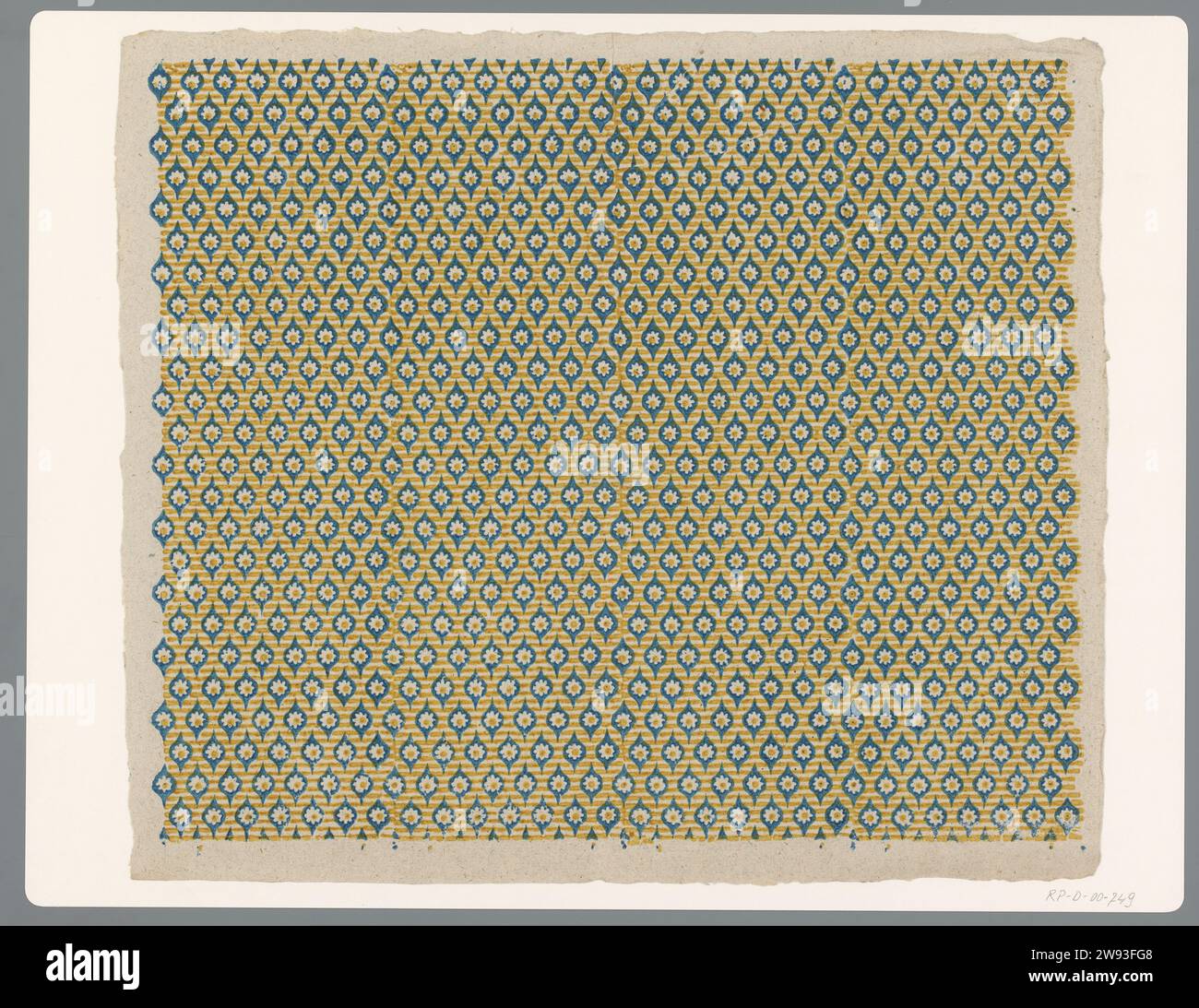 Leaf with spreading pattern of saved floral pattern and interrupted ...