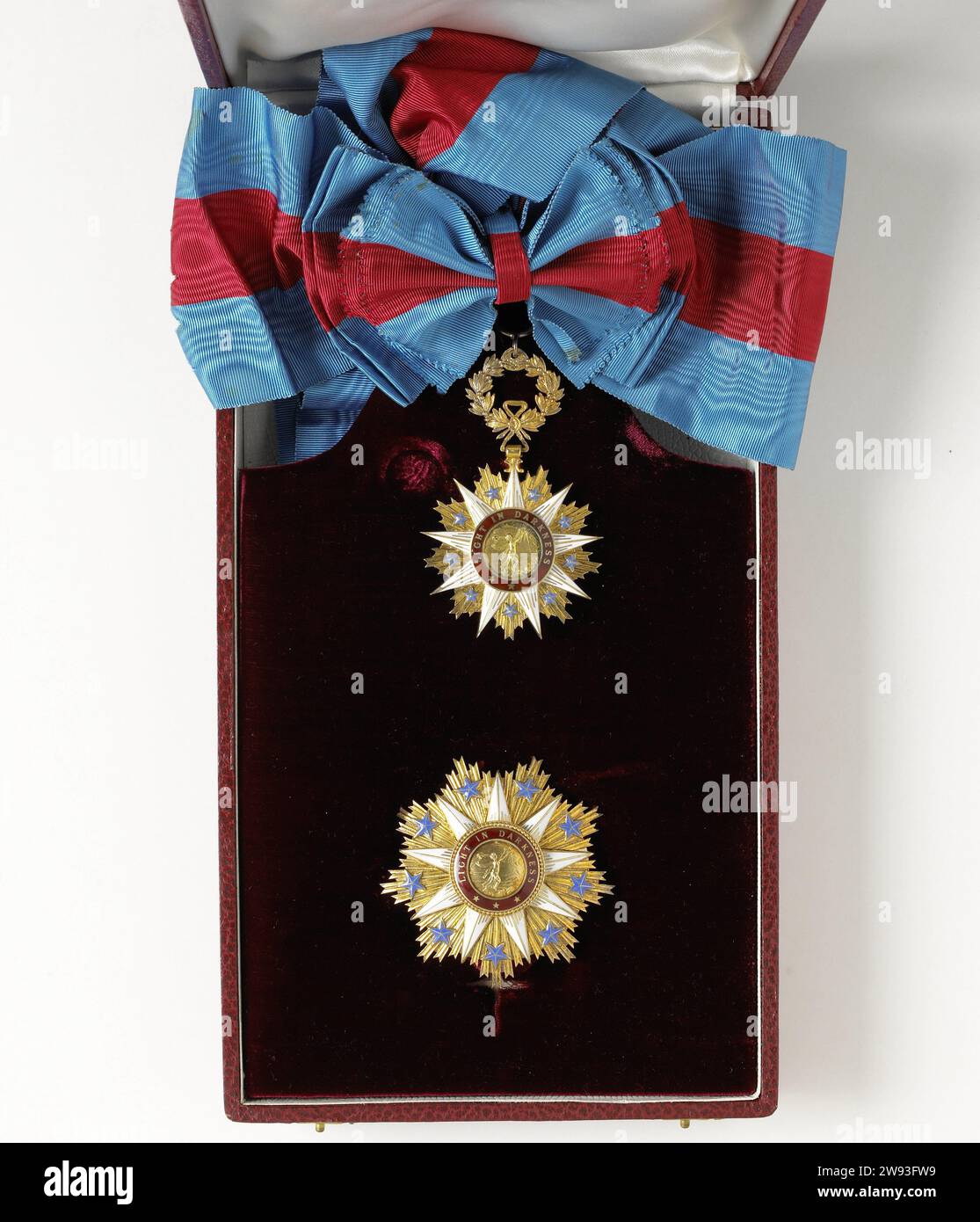 Liberian Knighthood (Order of the Star of Africa), received by Willem ...