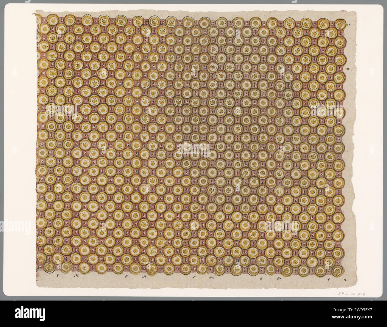 Circle spreading pattern with points, Anonymous, 1750 - 1950 paper ...