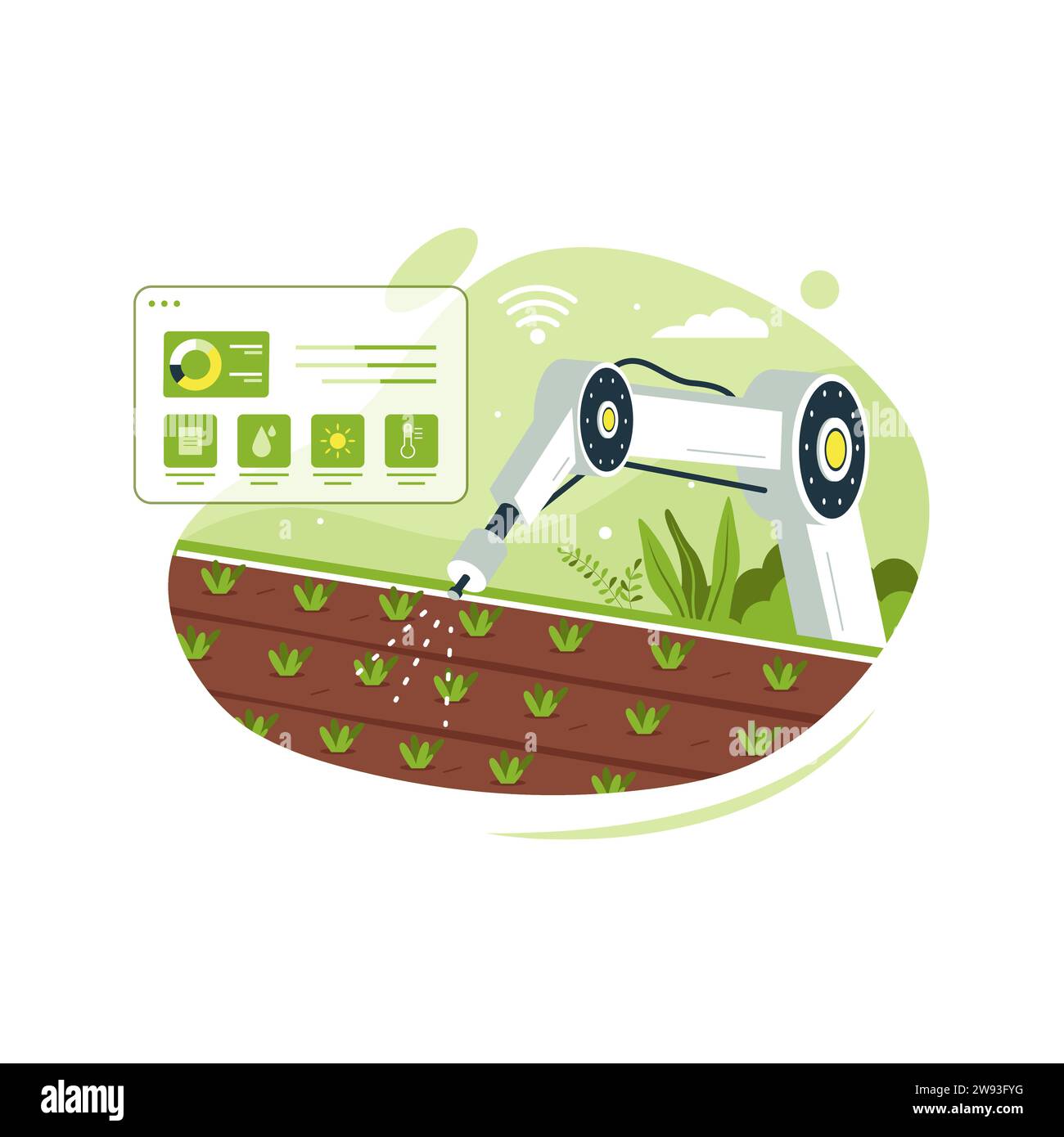 Agricultural water management Stock Vector Images - Alamy