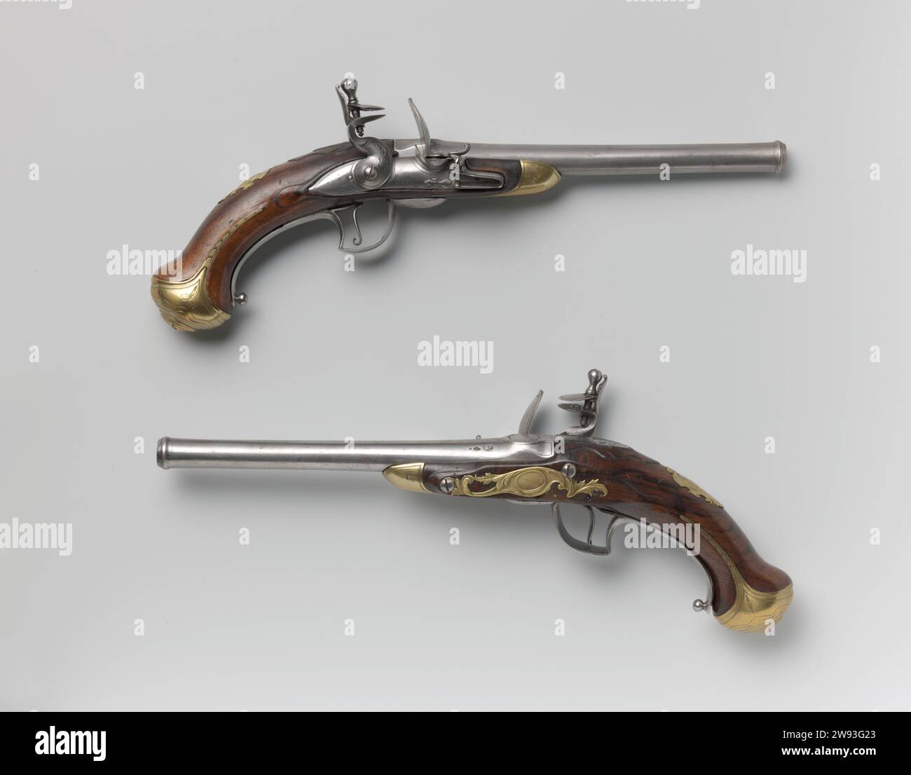 Flint gun by Van Schuylenburg, S. Bidet, c. 1721 - c. 1731 flintlock ...