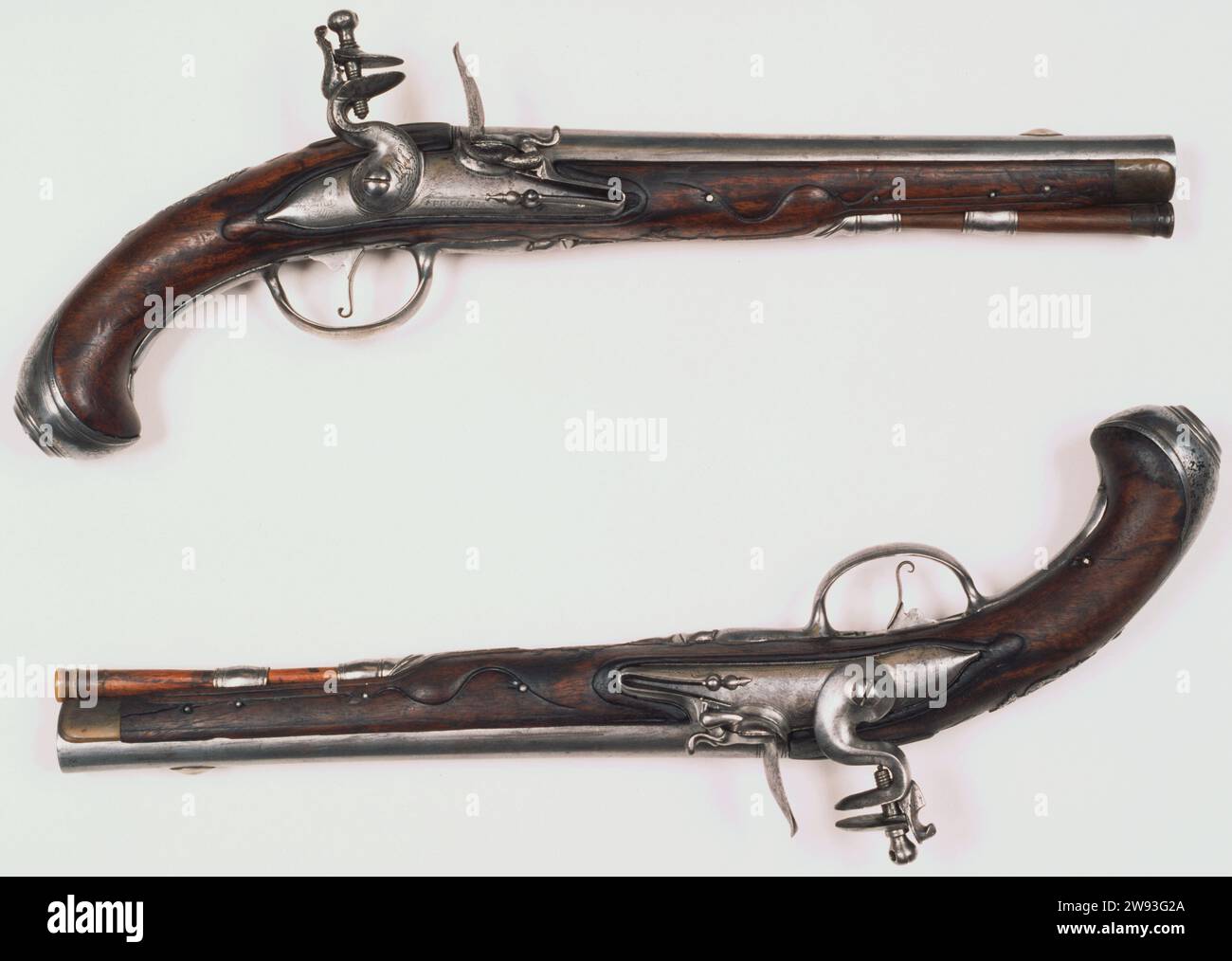 Flint gun, Anonymous, 1699 - 1899 flintlock pistol Flint gun with an ...