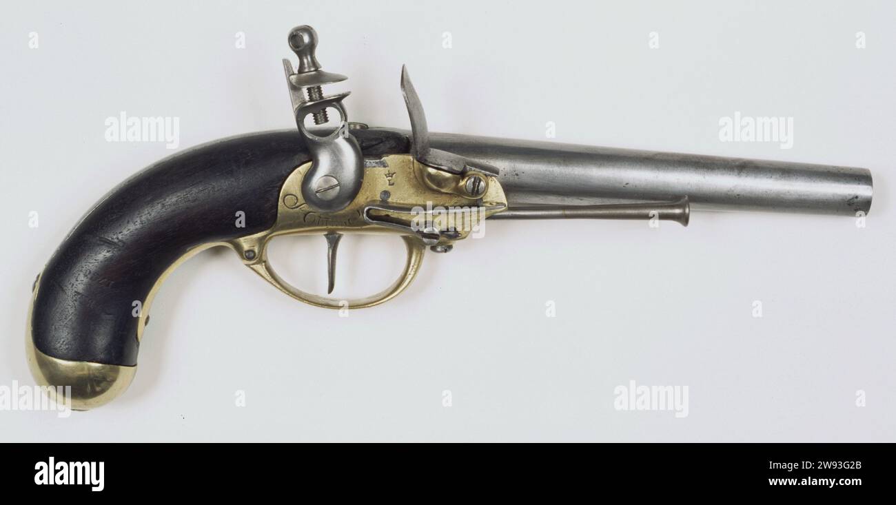 Pistool (former cavalry), Anonymous, c. 1800 - c. 1850 flintlock pistol ...