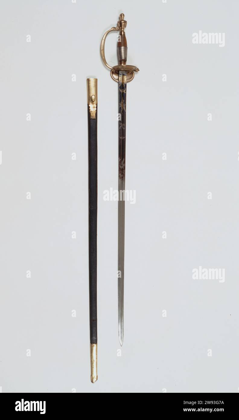 Public officers with Schede., Anonymous, c. 1800 - c. 1900 sword Degen ...