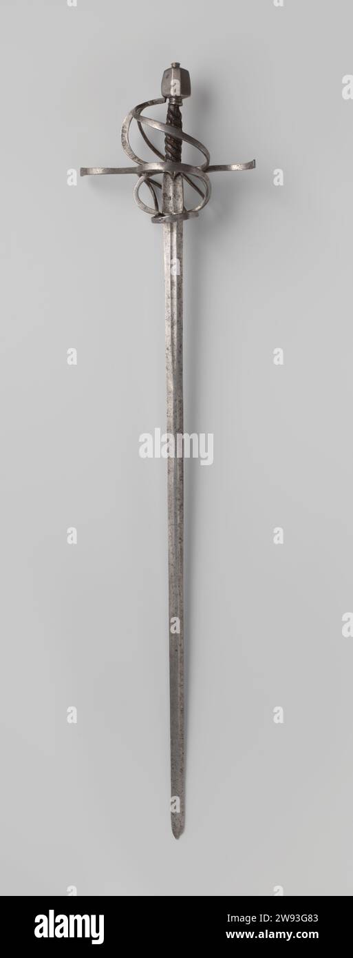Degen of rapier, anonymous, c. 1550 - c. 1650 sword. rapier Degen or ...