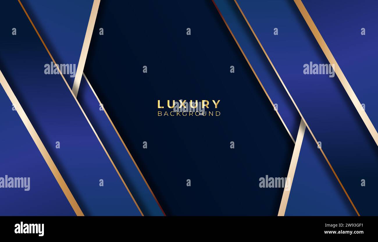 luxury blue gold background vector. luxury background vector ...