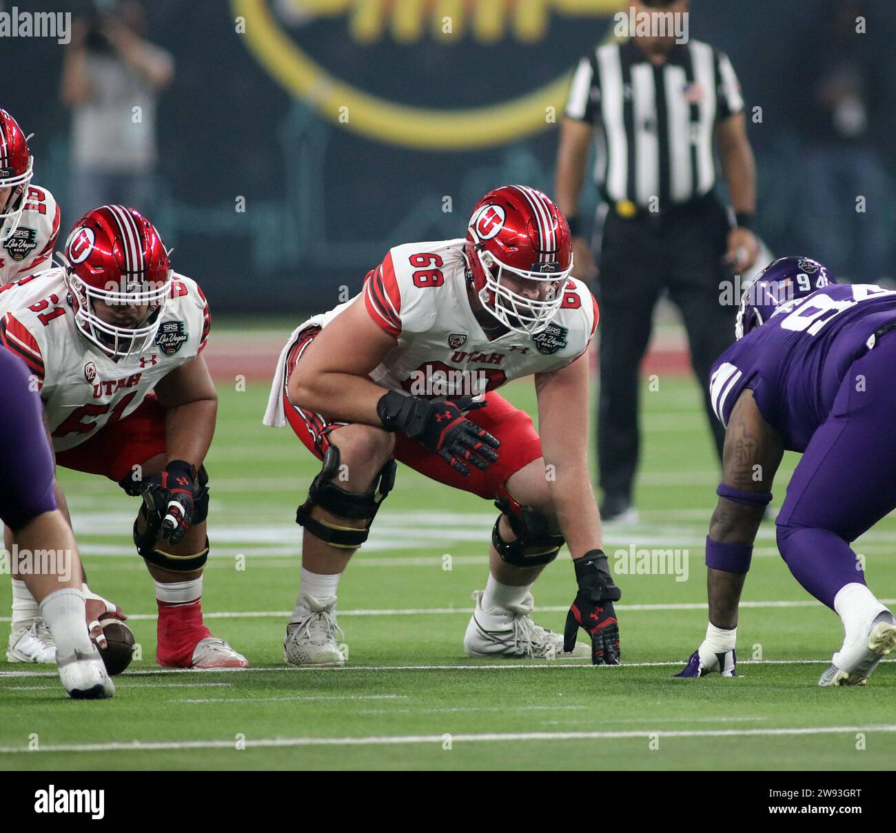 December 23, 2023 - Utah Utes offensive lineman Jaren Kump #68 during ...