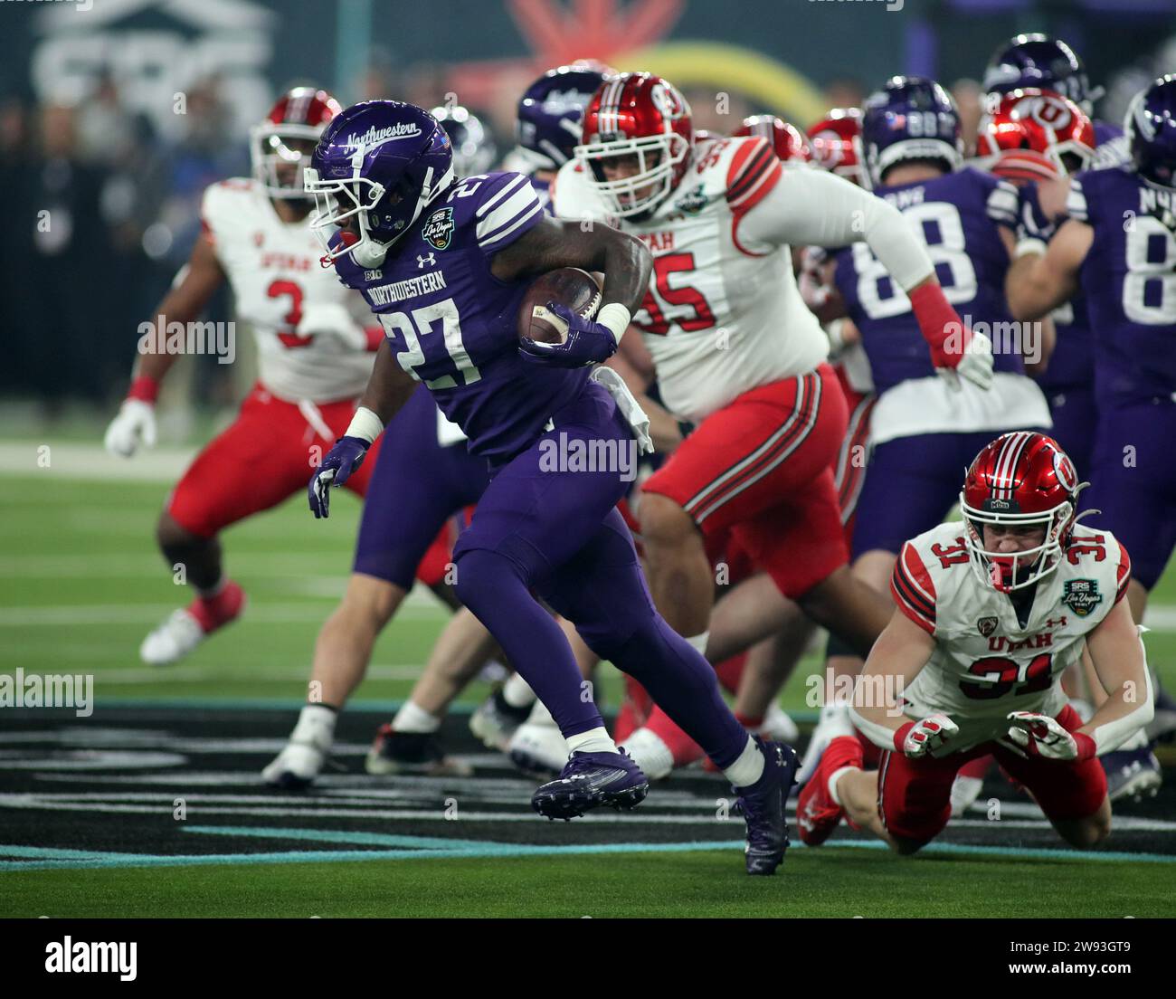 December 23, 2023 - Northwestern Wildcats running back Anthony Tyus III ...