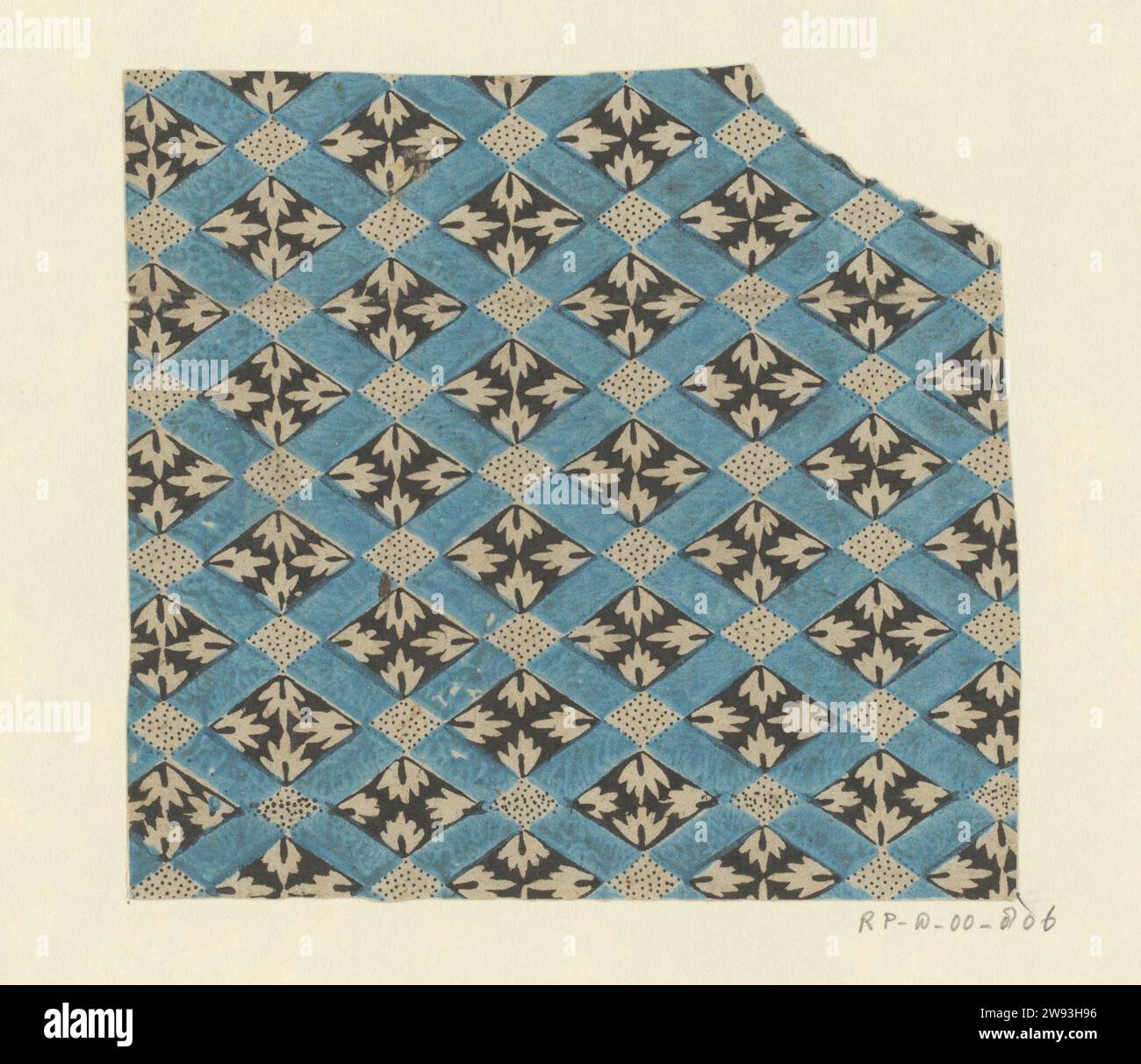 Leaf with windscreen pattern with leaf motif and points, anonymous ...