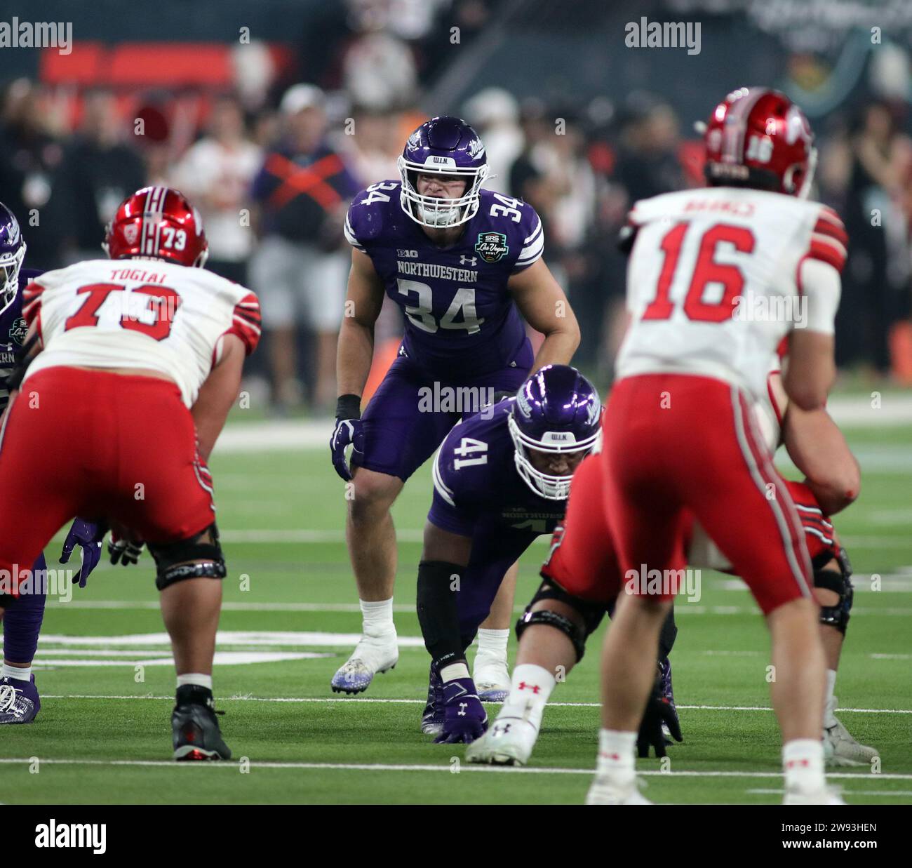 December 23, 2023 - Northwestern Wildcats linebacker Xander Mueller #34 ...
