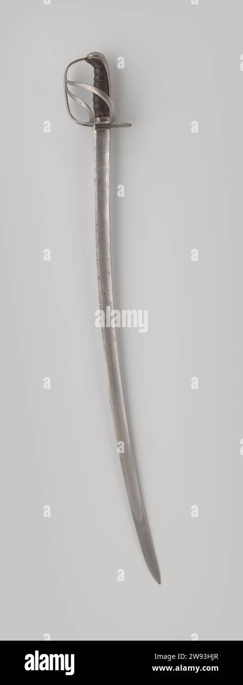 Sabel of the cavalry, with an etched blade, Peter Knecht, c. 1800 - c ...