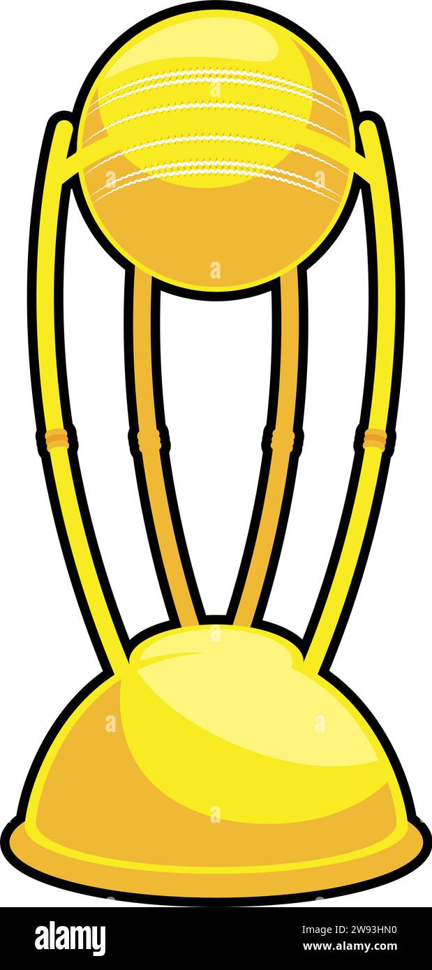 cricket trophy design Stock Vector Image & Art - Alamy