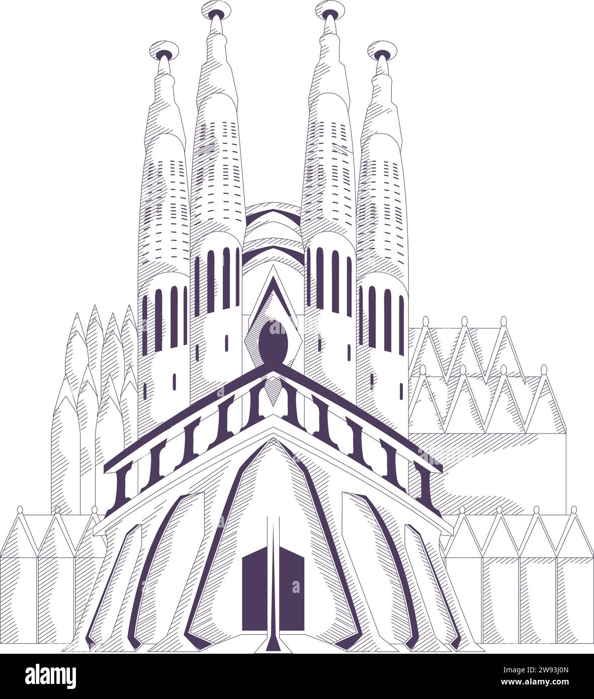 basilica church of holy family design Stock Vector Image & Art - Alamy