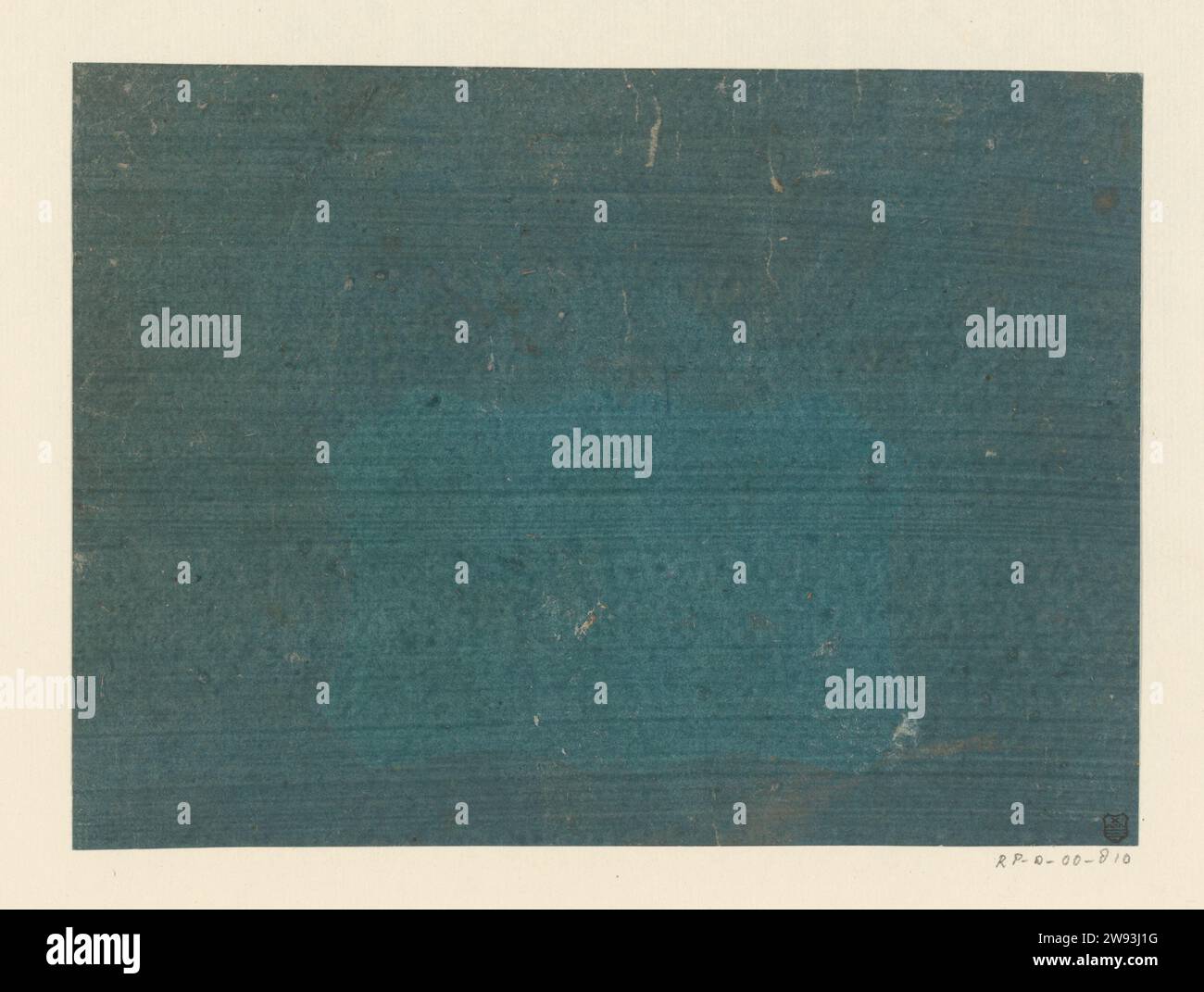 Plain blue -green paper, anonymous, 1800 - 1900 decorated paper paper ...