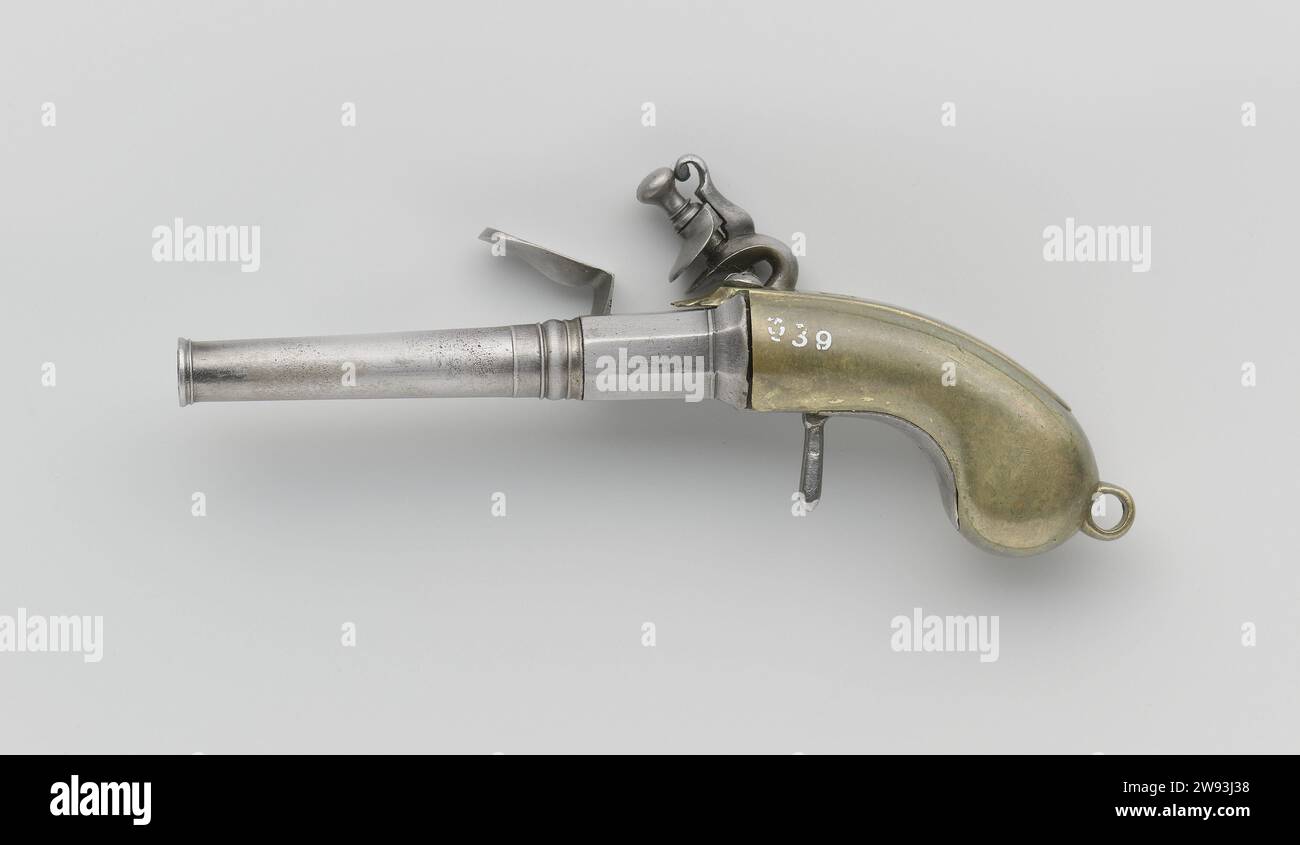 Flint pocket gun, Jan Flock, Before 1688 flintlock pistol Flint pocket ...