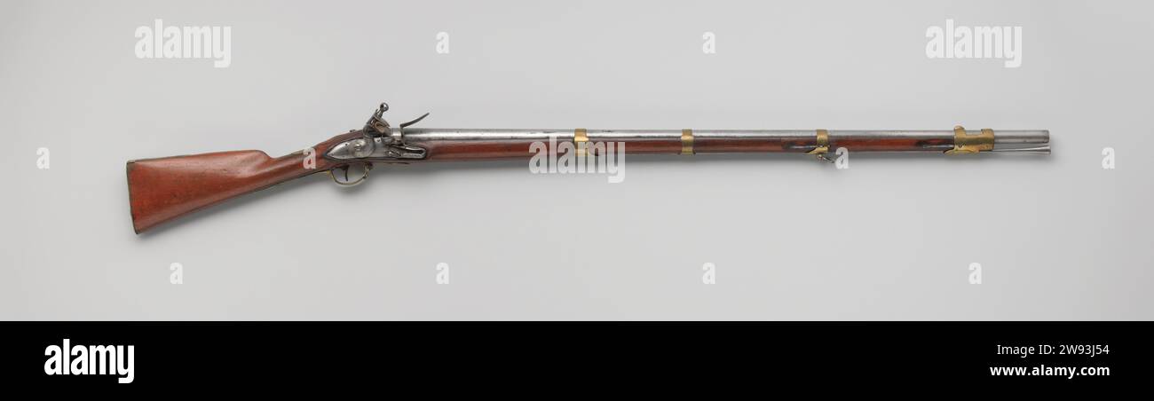 Military flint rifle, Mathijs Tielenburg, c. 1785 - c. 1795 flintlock ...