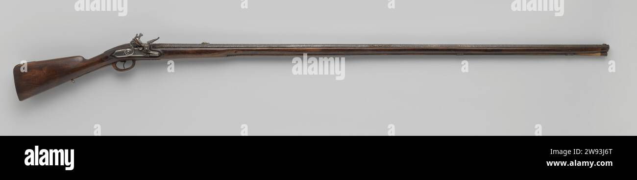 Long flint shot rifle with 18 -century drawer, anonymous, 1655 - 1675 ...