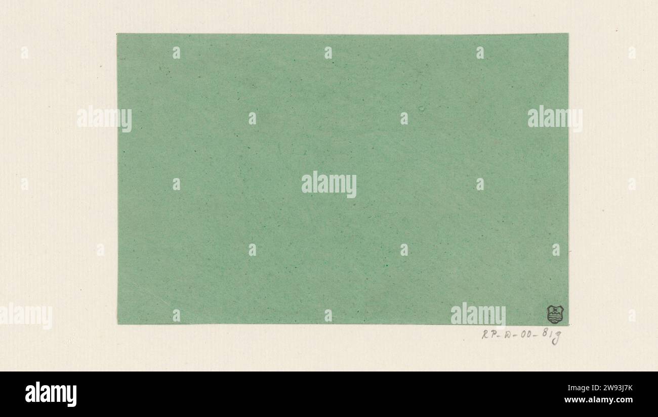 Plain light green paper, anonymous, 1800 - 1900 decorated paper paper ...