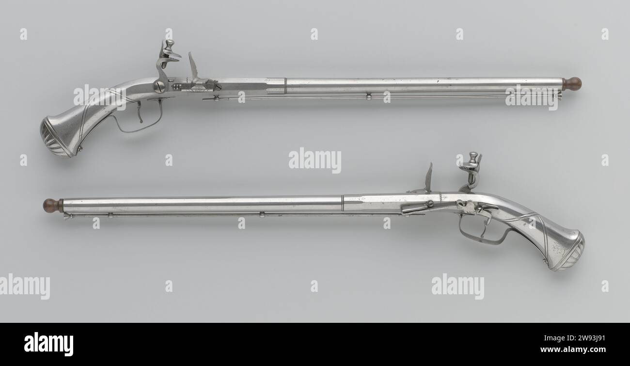 Flint gun with iron flask, anonymous, 1645 - 1650 flintlock pistol All ...