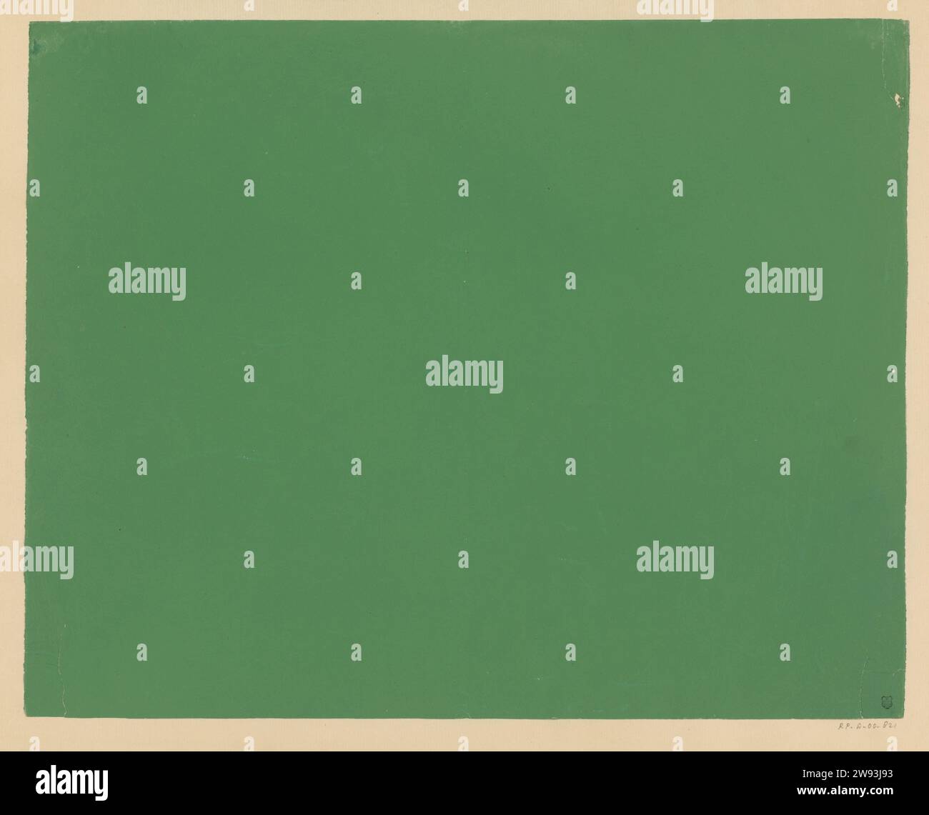 Plain green paper, anonymous, 1800 - 1900 decorated paper paper. paint ...