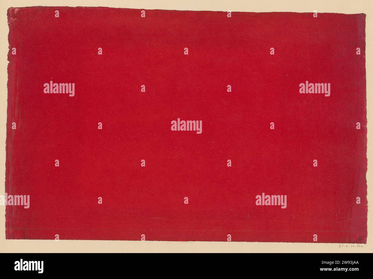 Plain red paper, anonymous, 1800 - 1900 decorated paper paper. paint ...