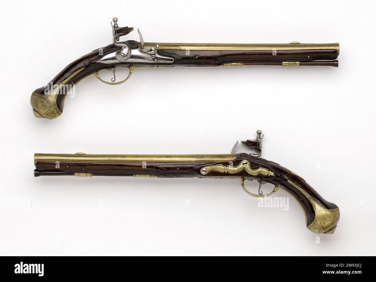 Military flint gun, Frans Delahaye, 1705 - 1710 flintlock pistol ...