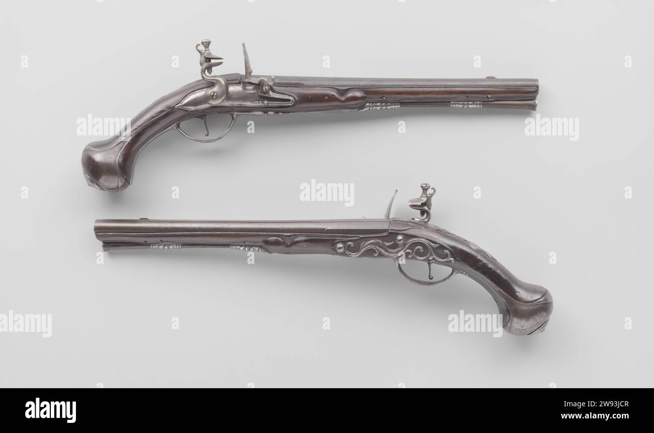 Military flint gun, Anonymous, 1690 - 1700 flintlock pistol Military ...