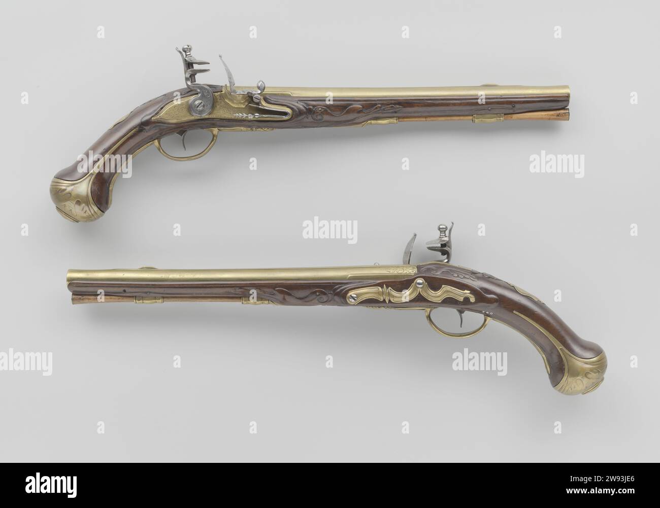 Flint gun, Frans Delahaye, 1720 - 1730 flintlock pistol Probably ...
