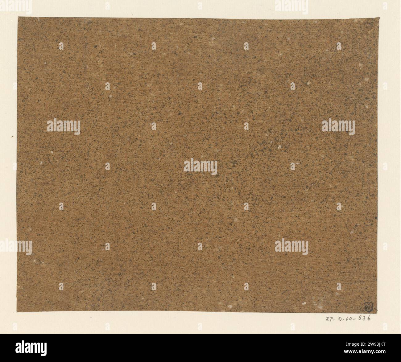 Black speckled brown paper, anonymous, 1750 - 1900 sprinkled paper ...