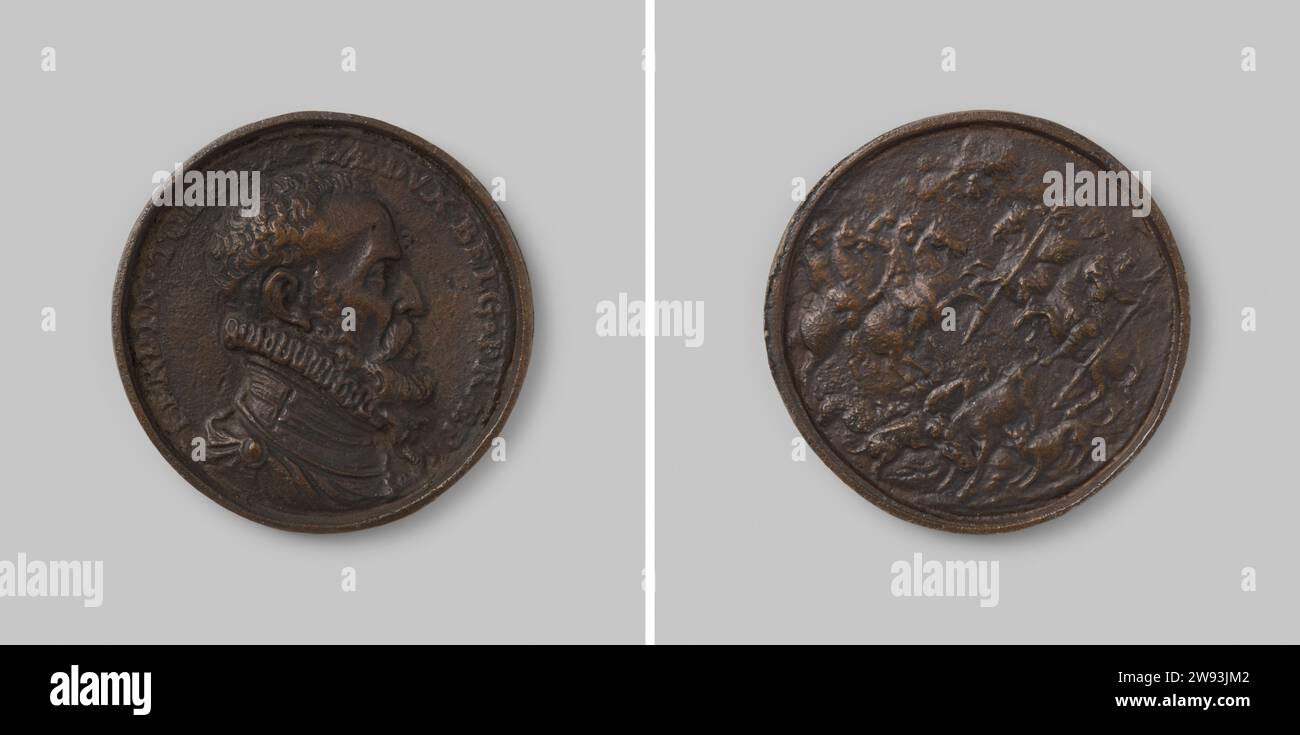 Alva, anonymous, 1569 history medal. copy Front: portrait of Alva, in ...