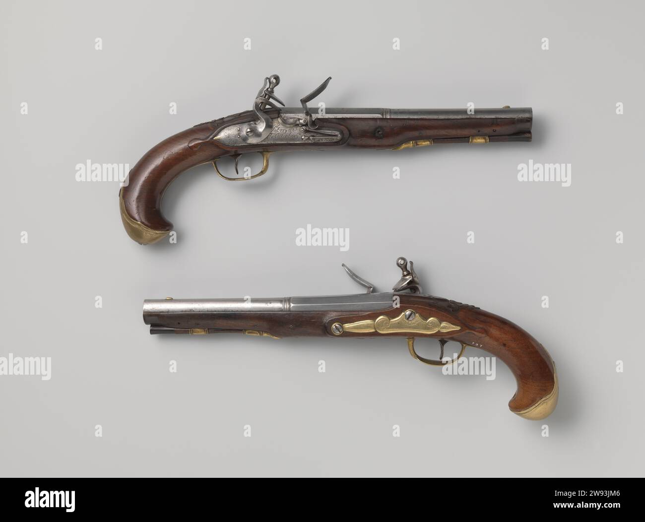 Flint gun, Royal Rifle Factory Culemborg, c. 1790 flintlock pistol ...