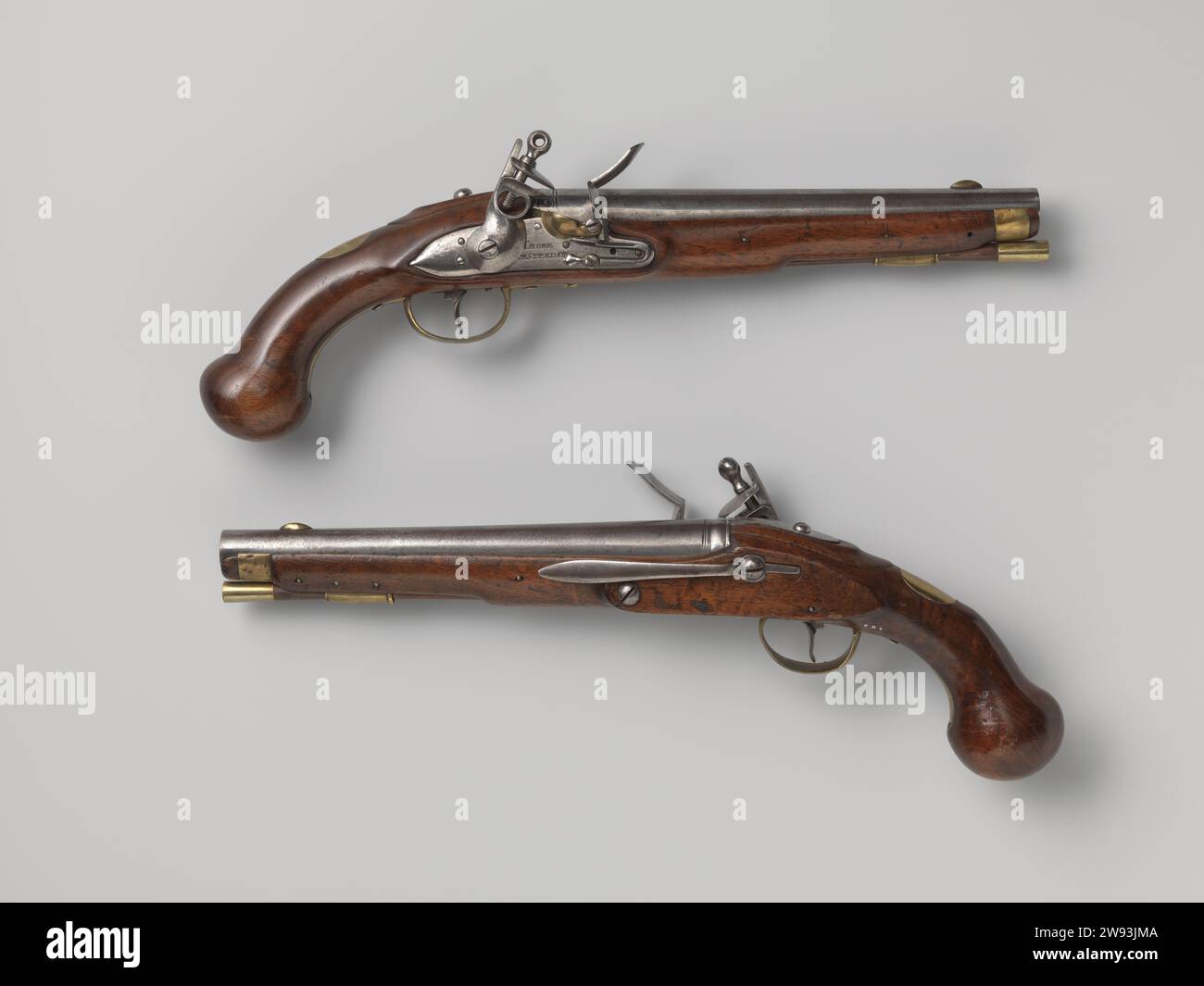 Flint Gordelpistool, Lambertus Michaelis Thone, 1790 - 1795 flintlock ...