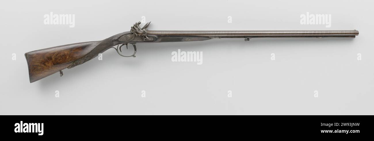 Dubbelloops flint hunt rifle, Buys, 1820 - 1830 flintlock gun The two ...