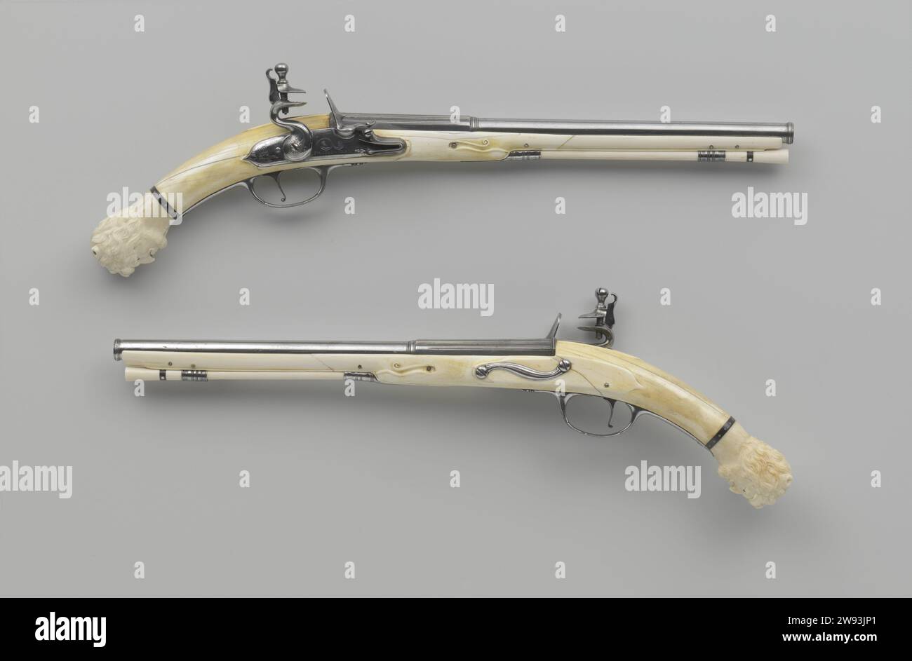 Flint gun with ivory drawer, Charles Fabri, 1675 - 1680 flintlock ...