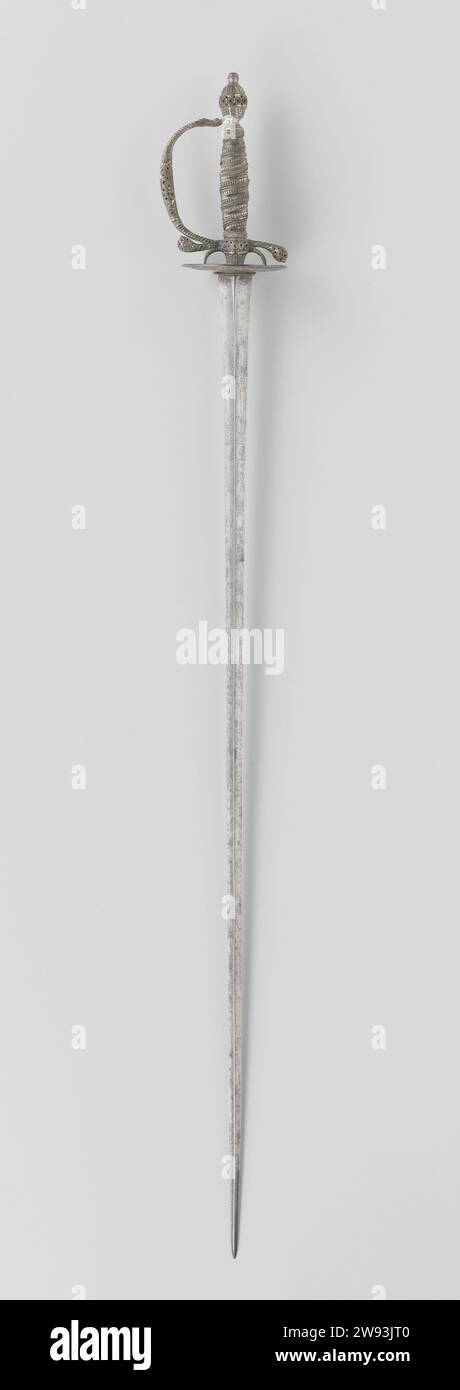 Degen with Silver Estate, Anonymous, 1800 - 1849 sword Sierdegen; is ...