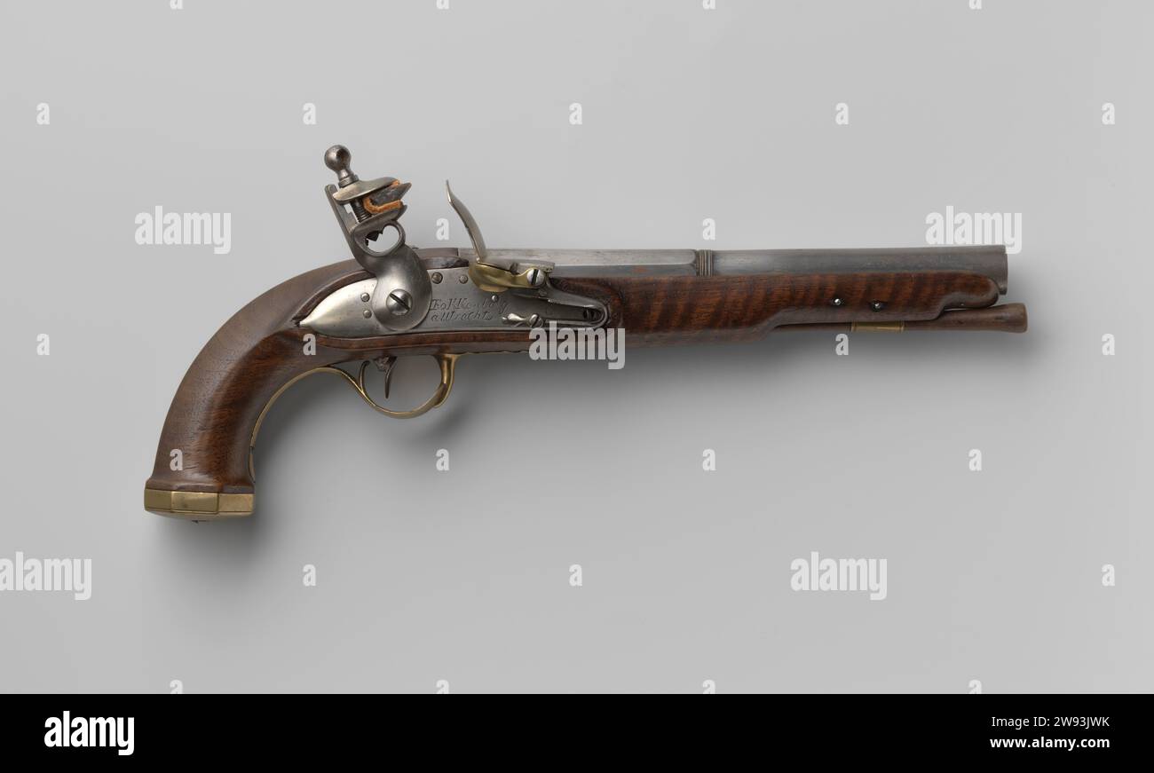 Flint gun, Fokkenberg, 1790 - 1795 flintlock pistol Frans Millitian ...