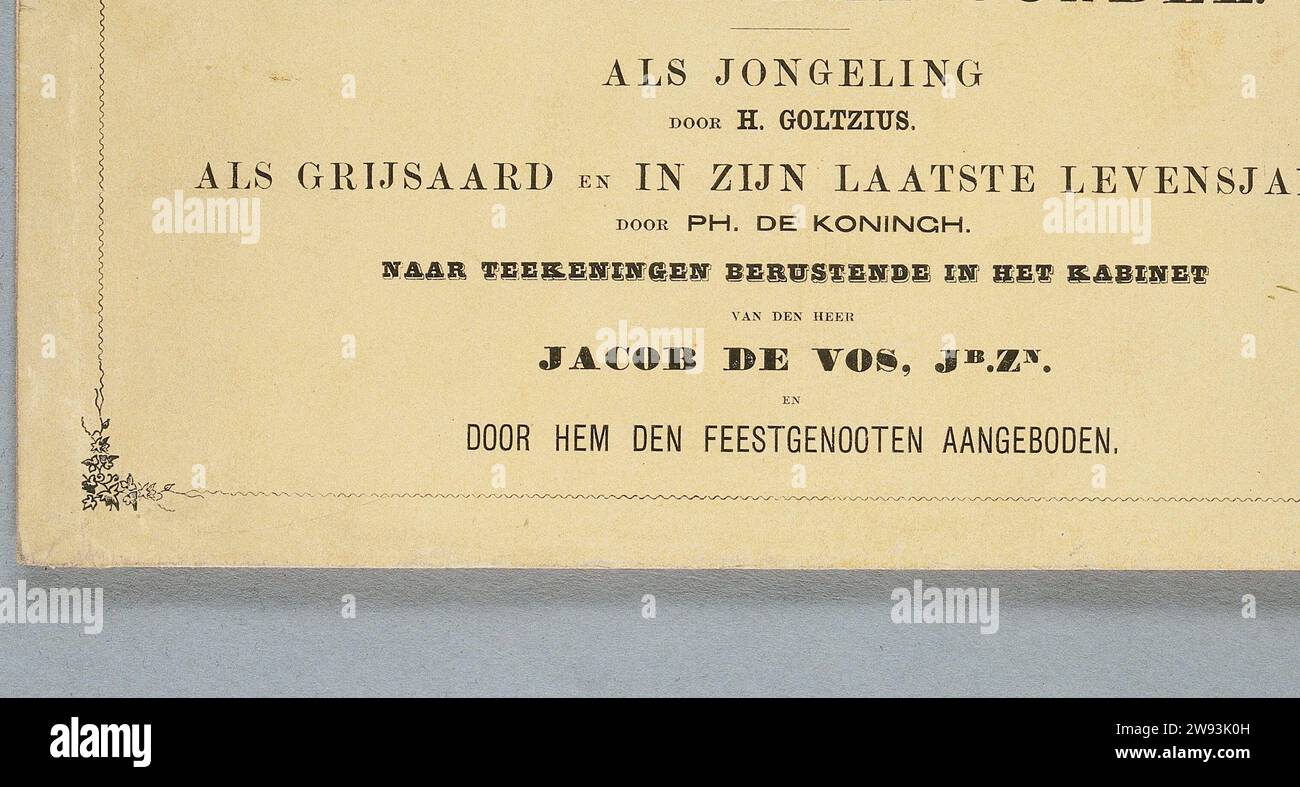 Envelope with three reproductions of drawings, 'Three portraits of ...