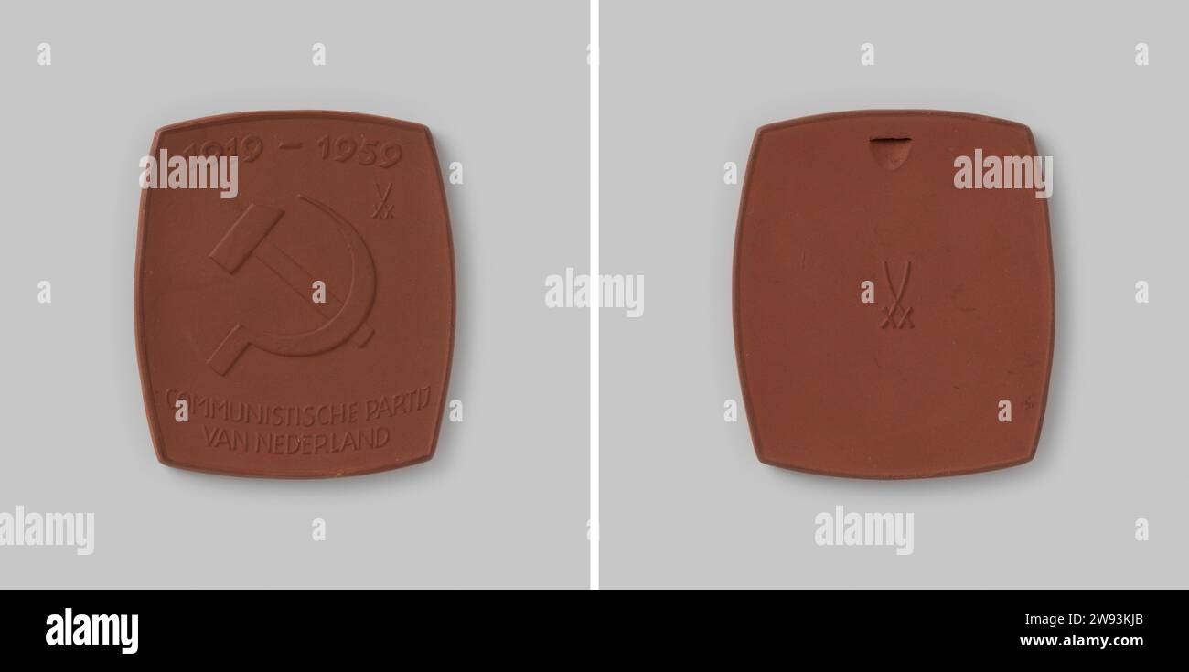Forty years CPN (Communist Party of the Netherlands), 1959, 1959 medal ...