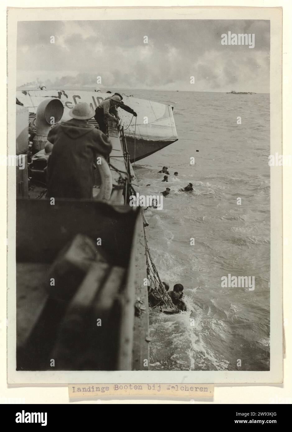 English Navy lands on Walcheren, 1944 documentary photographs Survivors ...