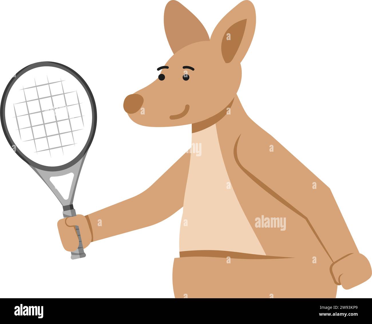 australia tennis illustration with kangaroo Stock Vector Image & Art ...