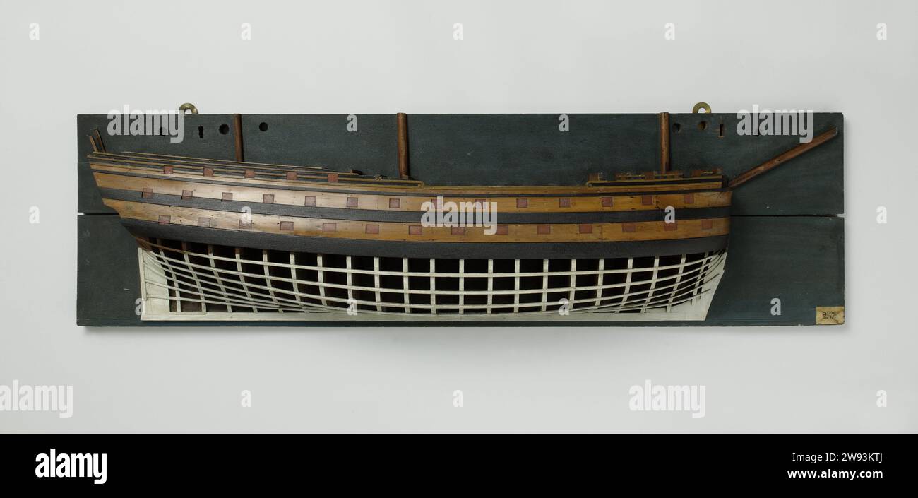 Half Model of a 70-Gun Ship of the Line, c. 1750 - c. 1800 ship model ...