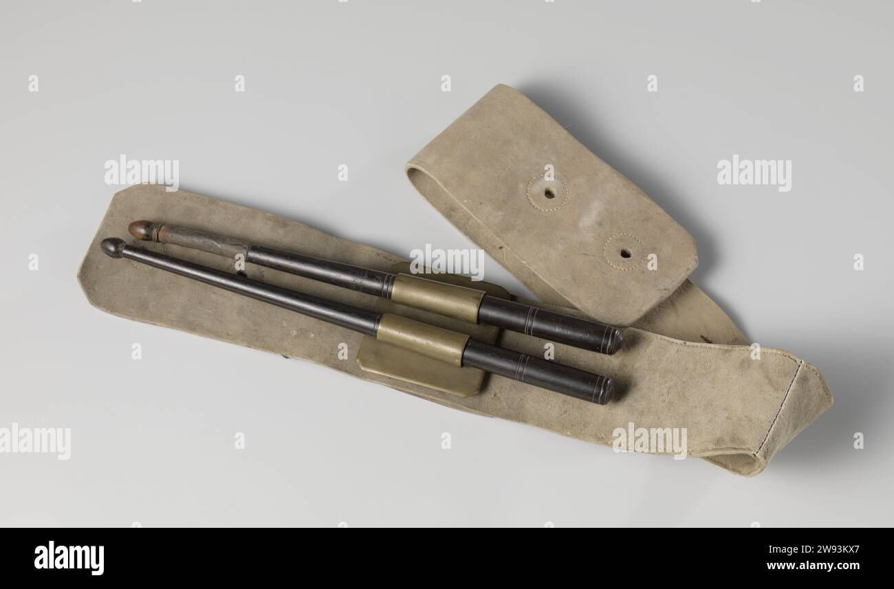 Drumstick holder belt and drumsticks, c. 1830 musical instrument ...