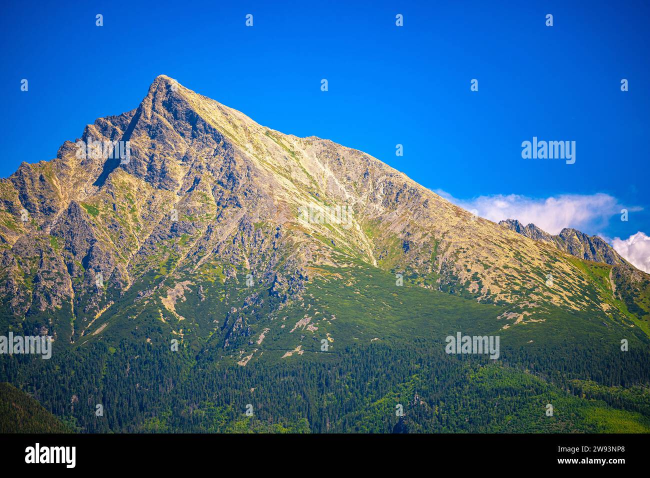 The Mount Krivan in the High Tatras. An iconic mountain of Slovakia ...