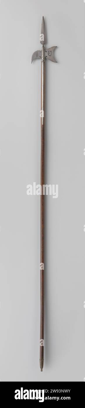Sergeantshellebaard, 1600 - 1699 Halberd Short blade with a strong ...