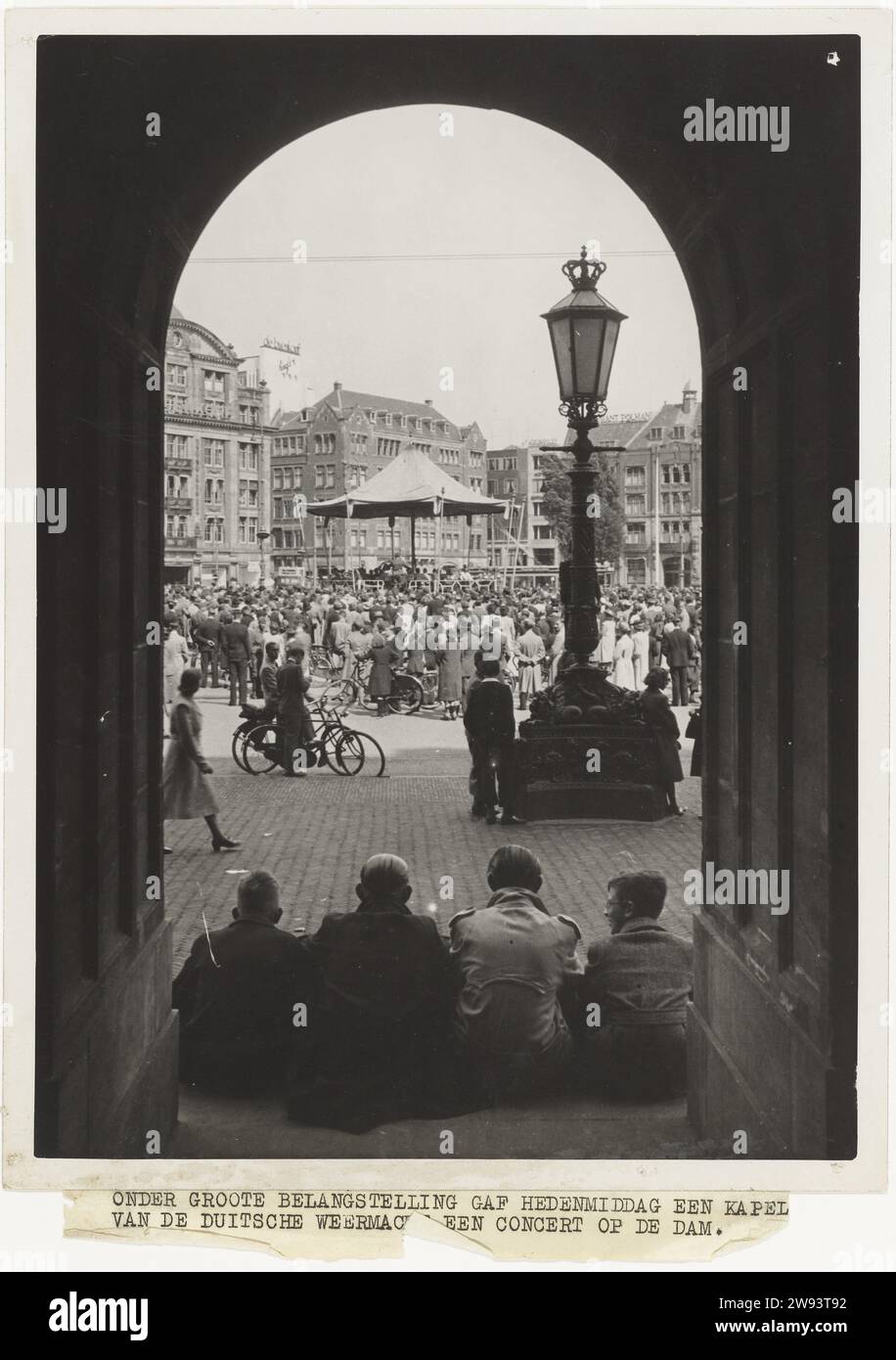 The German Wehrmacht gives a concert, 1940 photograph The German ...